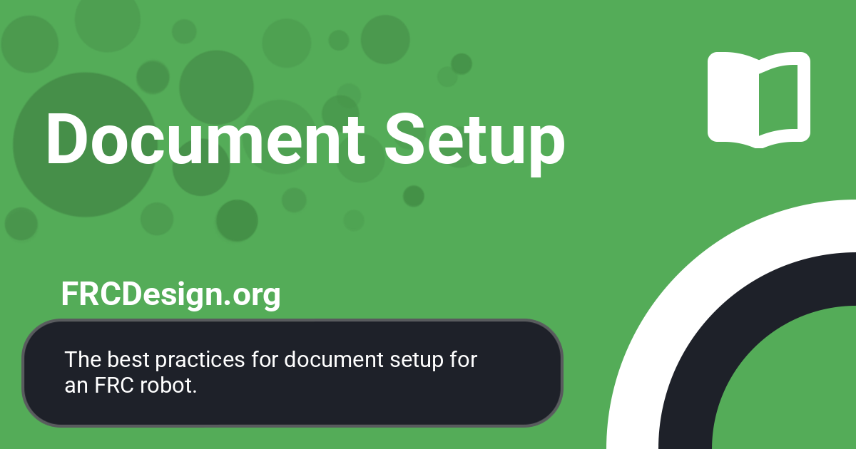 Document Setup | FRCDesign.org