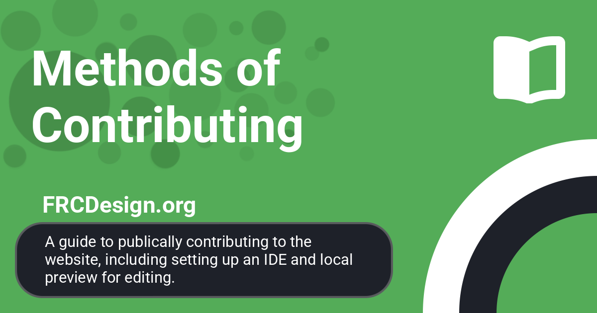 Methods of Contributing | FRCDesign.org